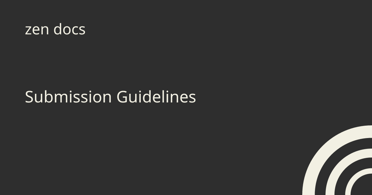 Submission Guidelines