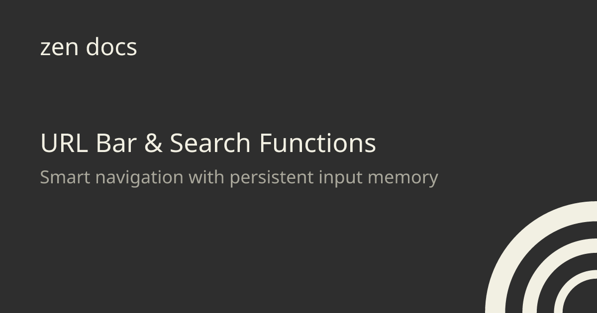 URL Bar & Search Functions